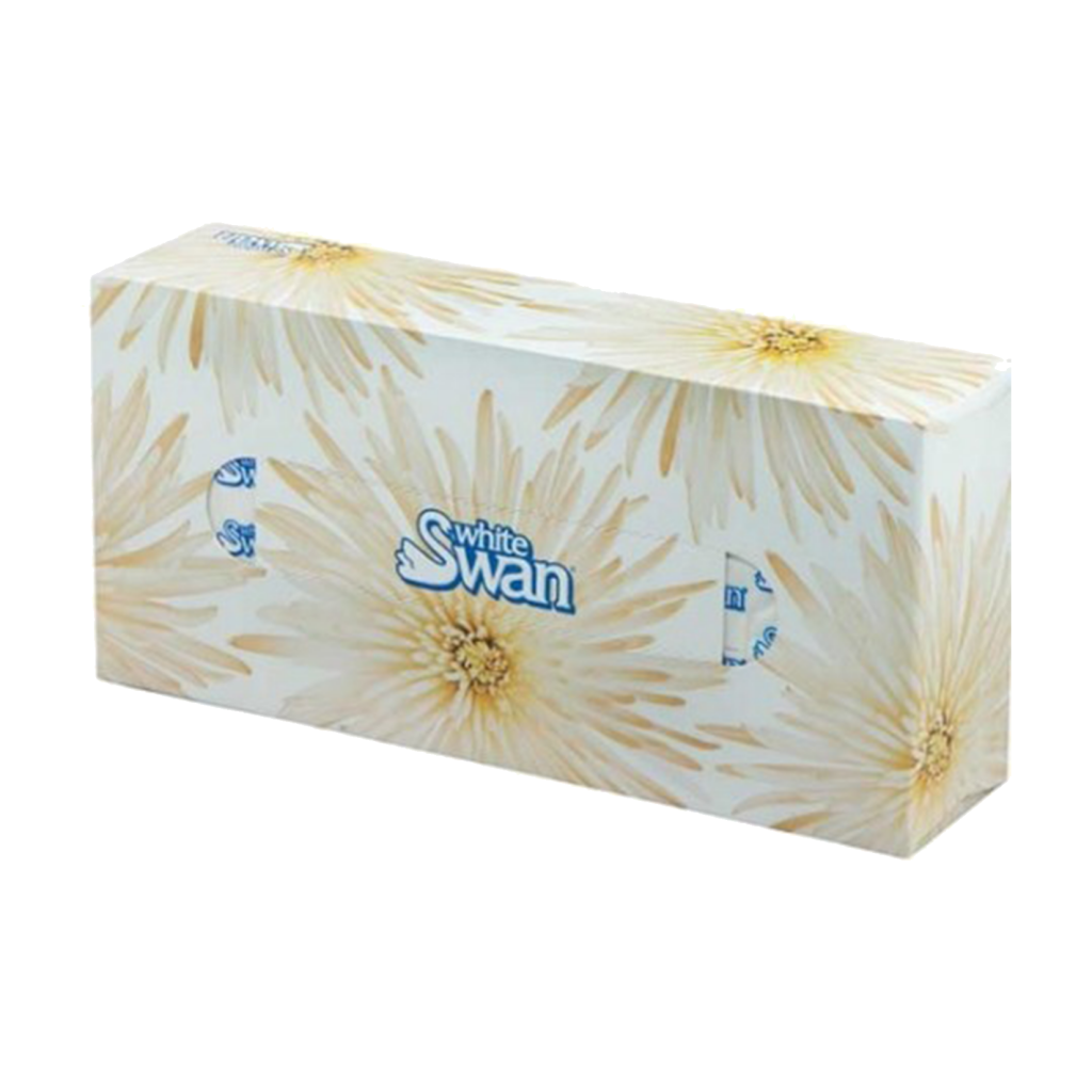 Swan 2 Ply Facial Tissue /100 Sheets x 30 Boxes - ICS Clean Supplies