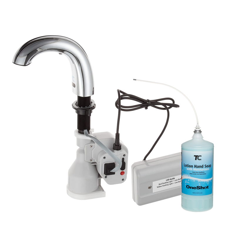 One Shot Counter Mount Touchless Lotion Hand Soap Dispenser - ICS Clean ...